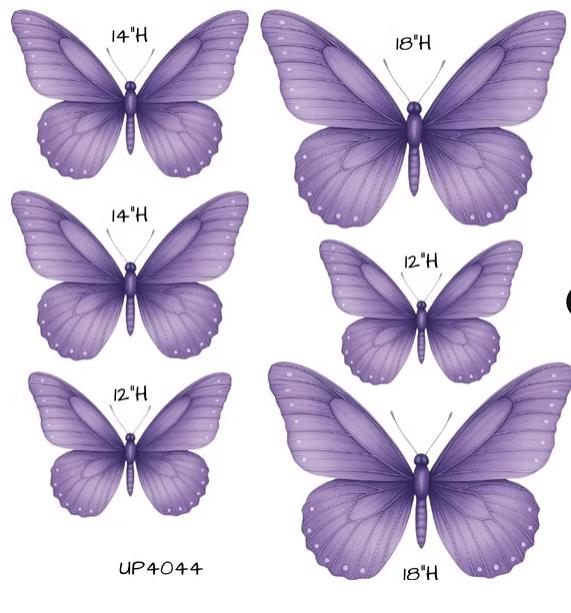 UP4044 HS Purple LILAC BUTTERFLIES - Etsy