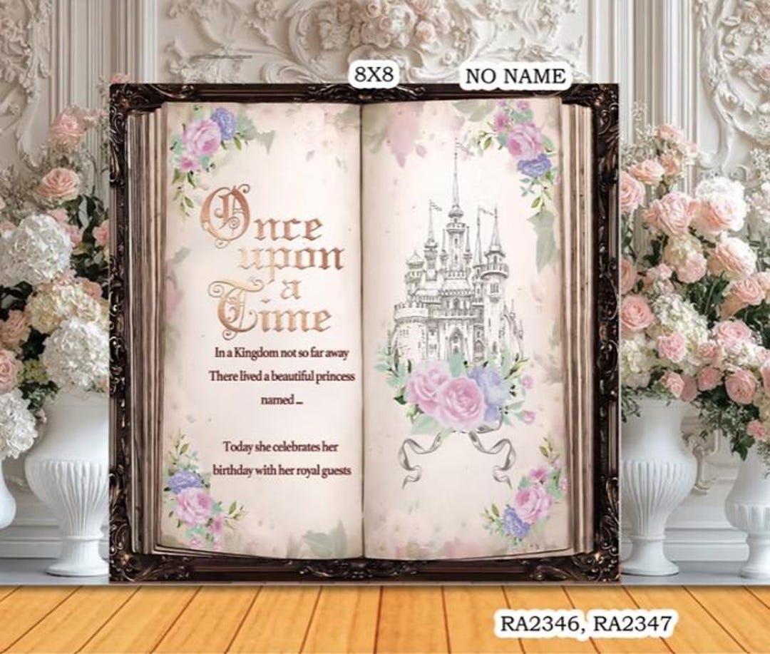 RA2346-47SB) (2FS) Once Upon a Time Fairy Tale Book Princess Theme ...