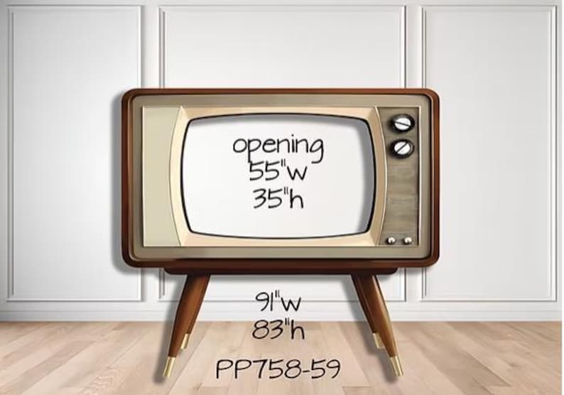 PP758 (SB) 2FS Vintage Old Style TV TELEVISION - Etsy