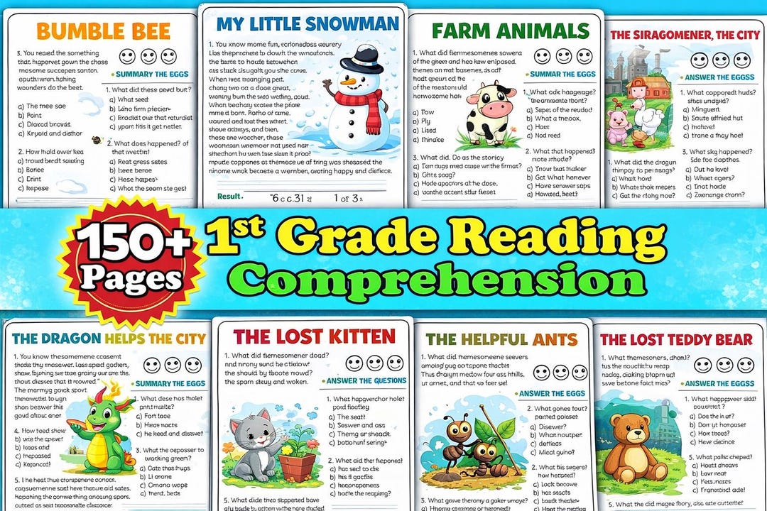 First Grade Reading Comprehension Worksheets for Kids | Printable ...