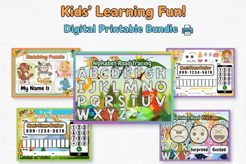 6 in 1 Editable Busy Book Bundle, 350+ Printable Pages, Montessori ...