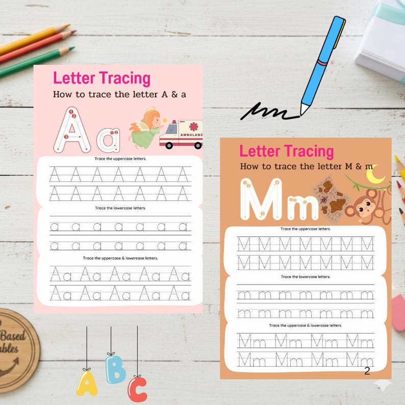 Alphabet Tracing Worksheets Bundle | Kids Handwriting Practice ...