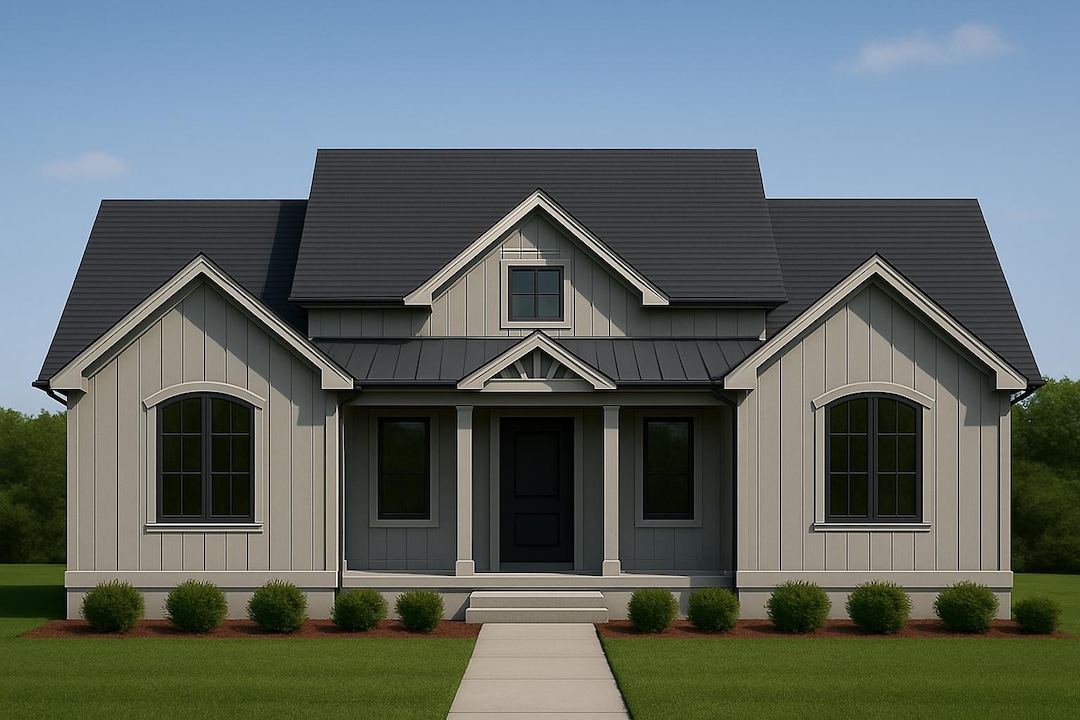 Humble Abodes House Plan #0005 | 1,368 Sq. Ft. | 3 Bed, 2 Bath Modern ...
