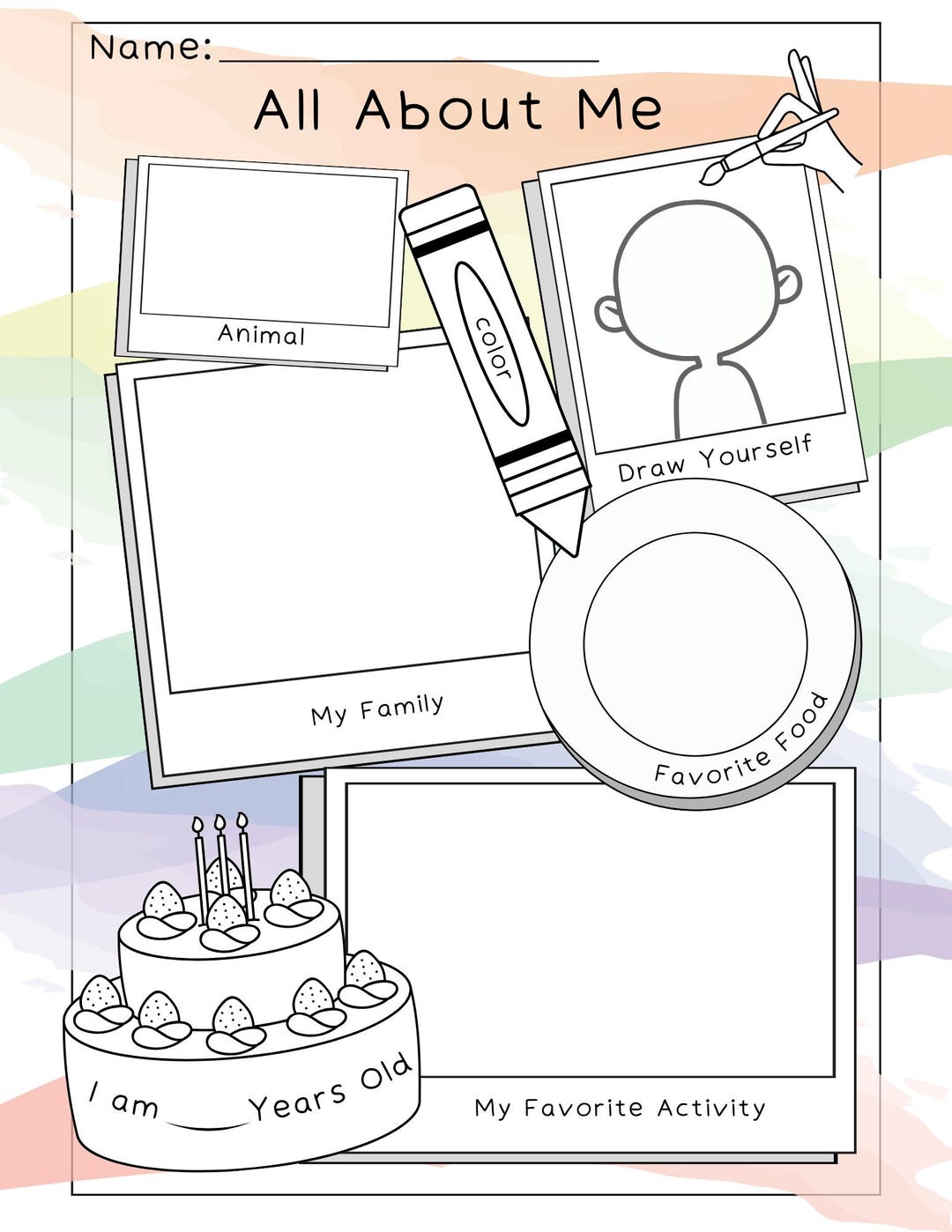 Kindergarten Get to Know You Bundle - Etsy Canada