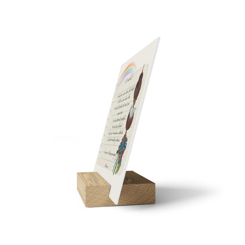 Rainbow Bridge Bird Memorial | Tiny Art 6x6" | Pet Bird Loss Gift ...