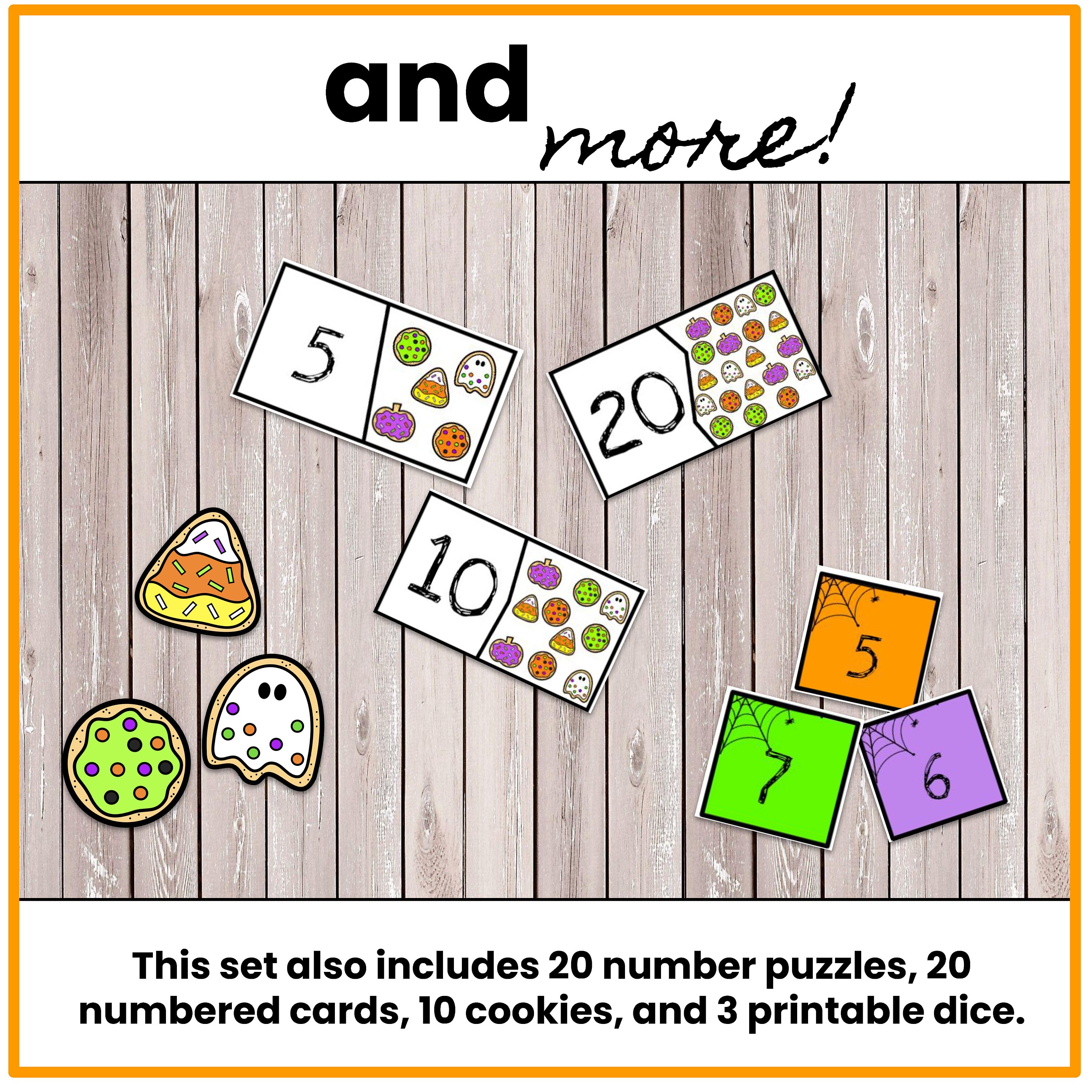 Halloween Kindergarten Hands on Math Activities, Addition, Subtraction ...