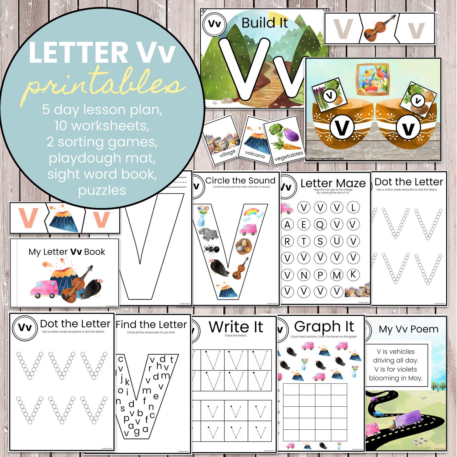 Letter V | Preschool Printables, Homeschool Curriculum Lesson Plan ...