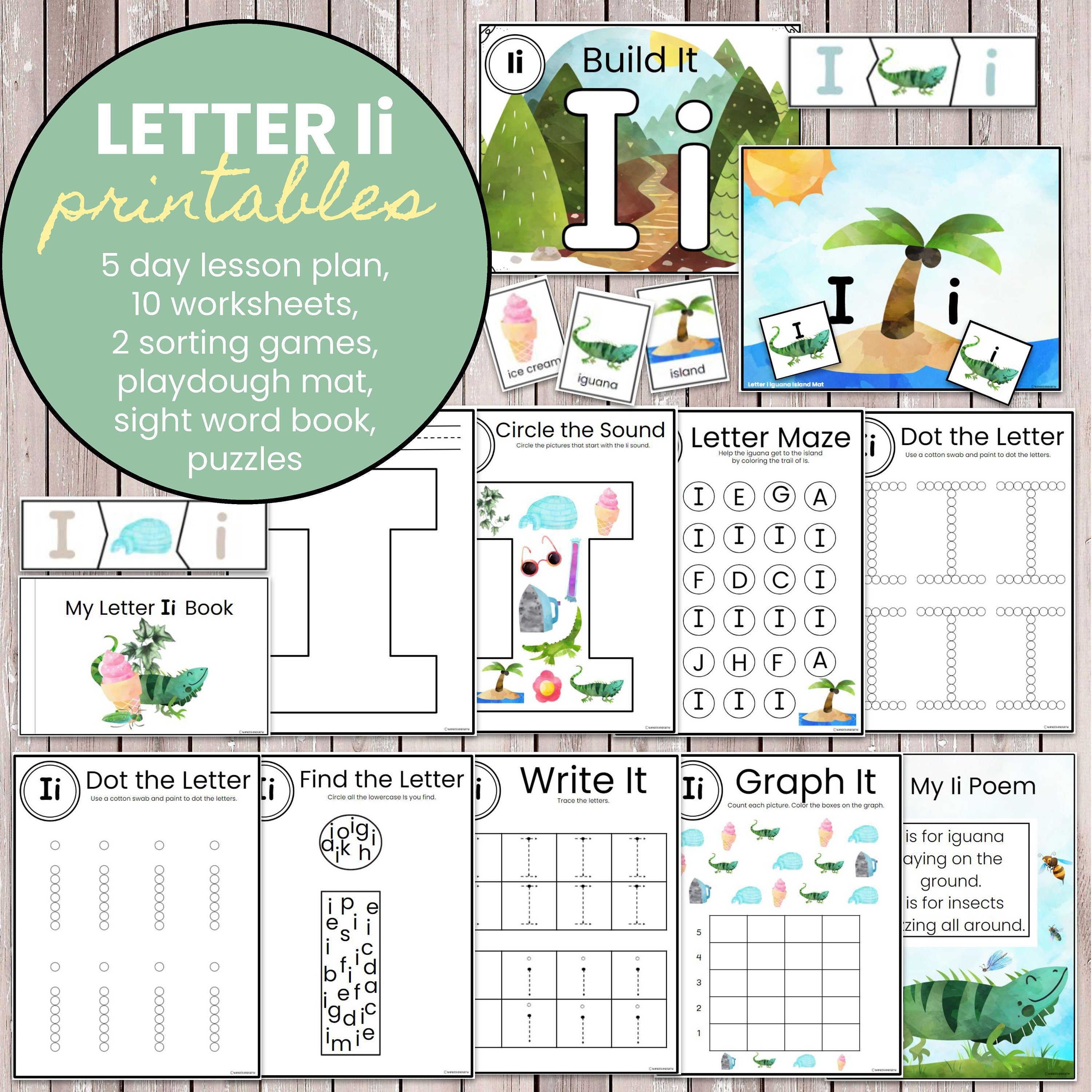 Letter I Preschool Curriculum Letter of the Week Lesson Plans and ...