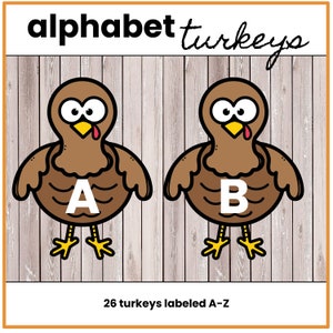 Thanksgiving Turkey Beginning Sound Letter Match Game | Preschool, Pre ...