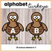 Thanksgiving Turkey Beginning Sound Letter Match Game | Preschool, Pre ...