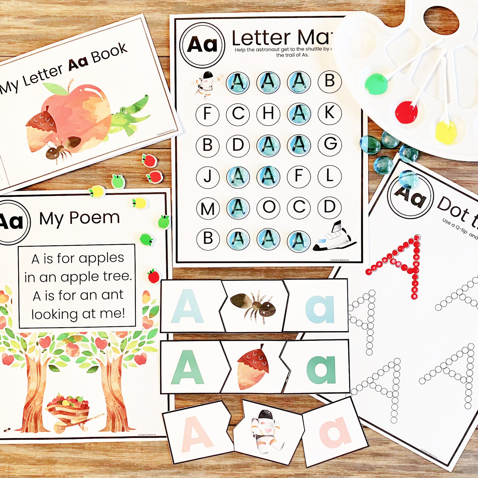 Letter A Alphabet Sounds and Letter Practice Pack Letter | Etsy