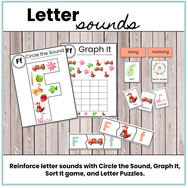 Letter F Preschool Letter Worksheets Handwriting Homeschool Curriculum ...