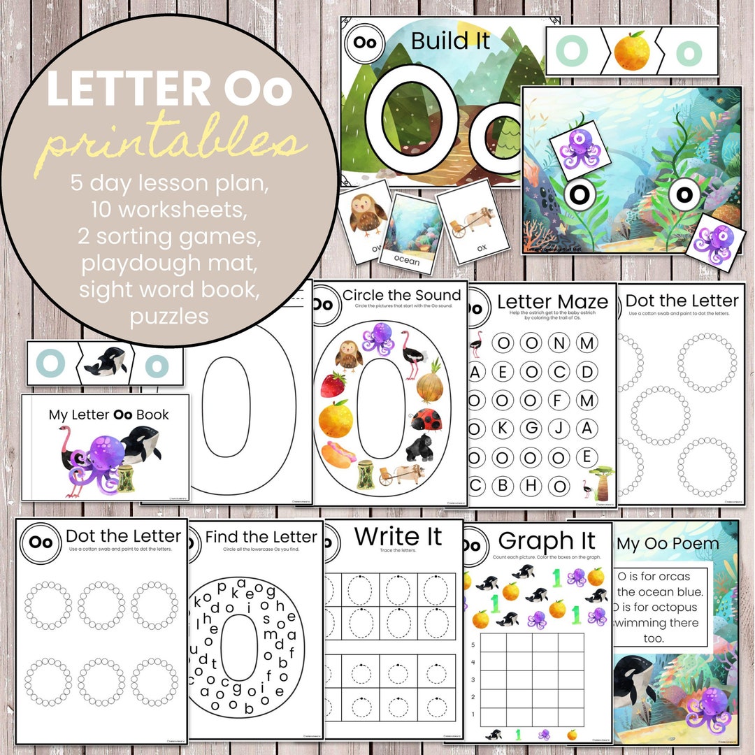 Letter O | Alphabet Sounds and Letter Practice Pack | Letter of the ...