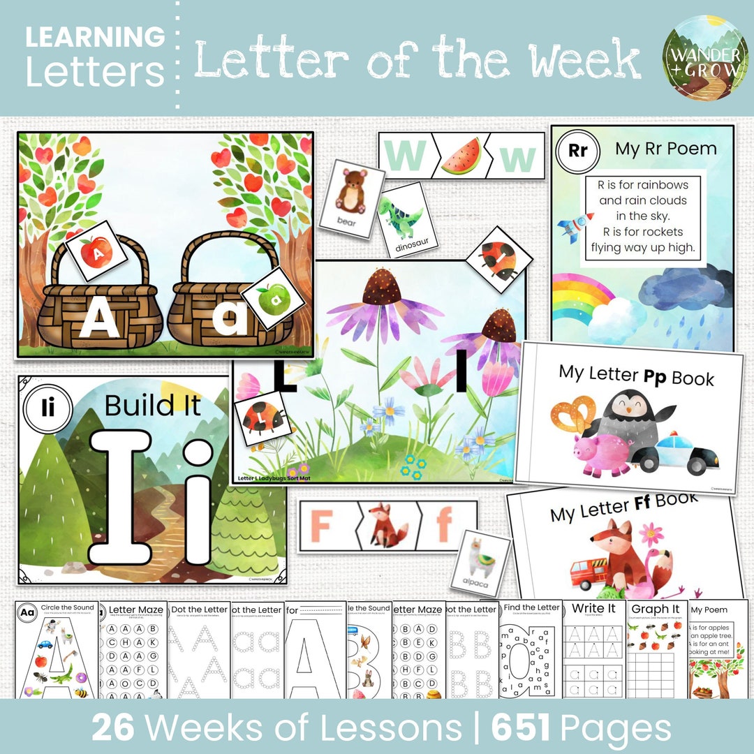 A-Z Alphabet Bundle | Letter of the Week, Preschool, Pre-k ...