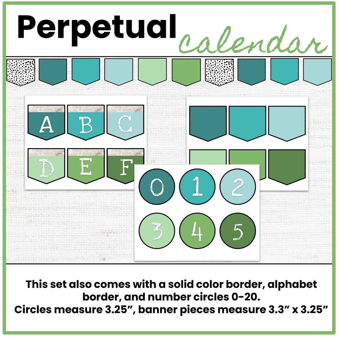 Boho Nature Classroom Calendar, Weather & Seasons (PDF) - Etsy
