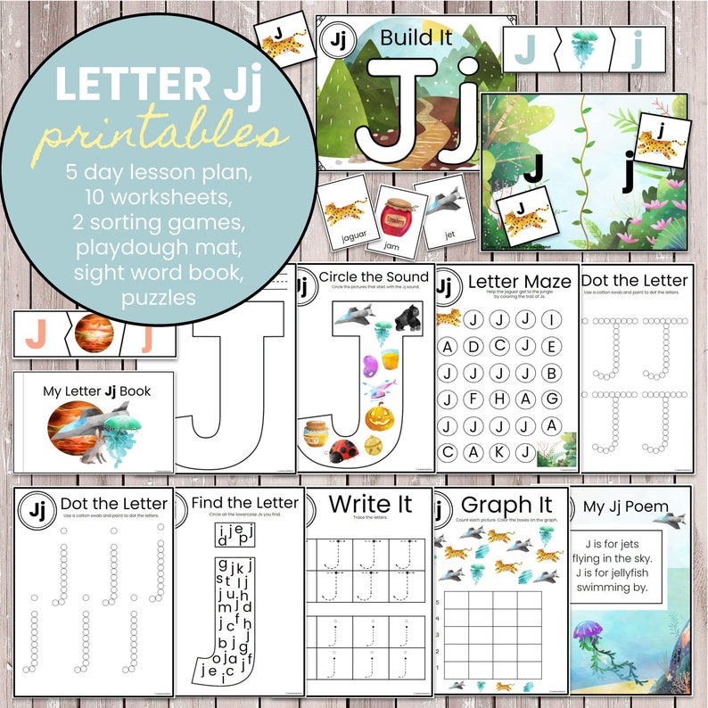 Letter J Activity Pack | Preschool Phonics, Letter Sounds (digital ...