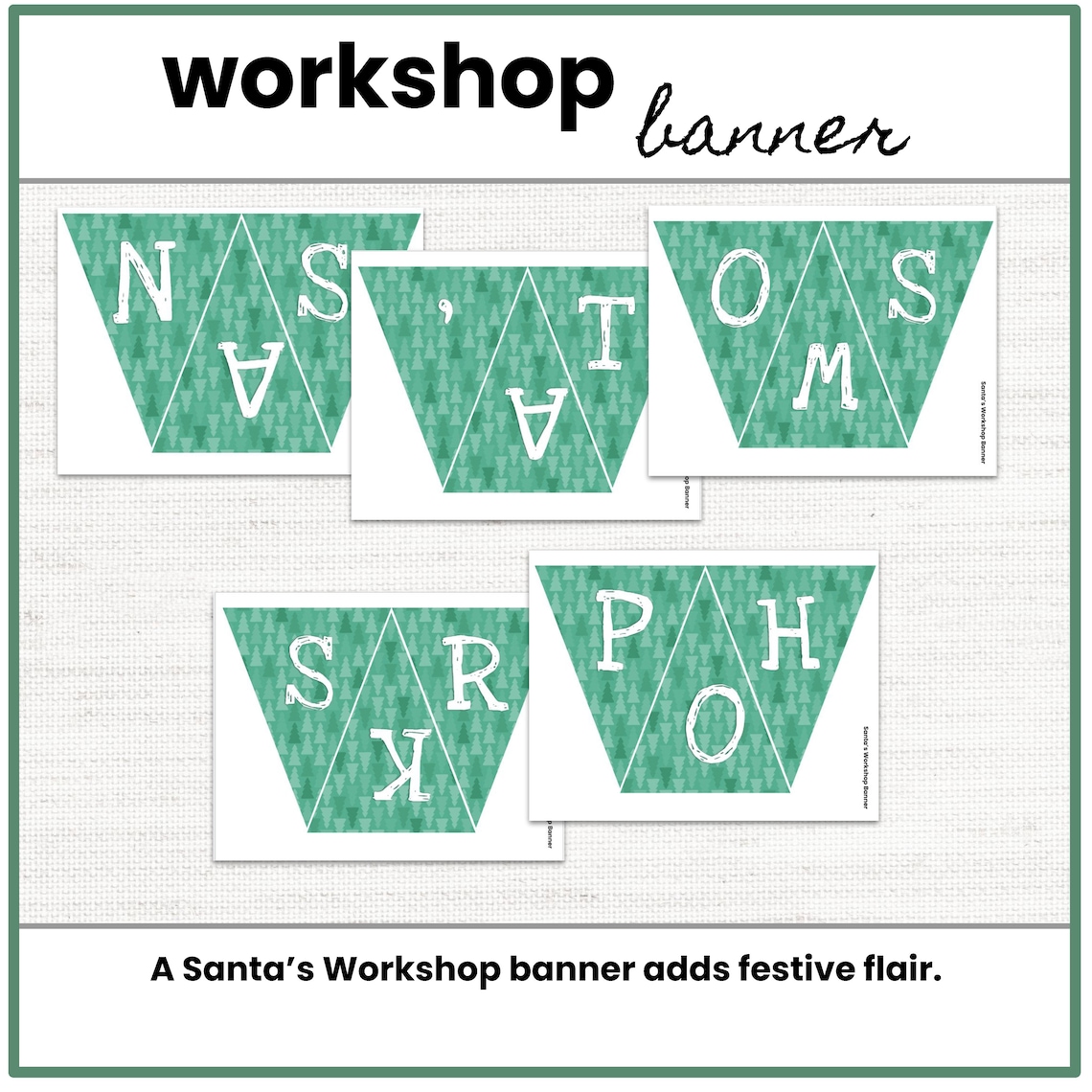 Santa's Workshop Dramatic Play, Pretend Play Printables | Christmas ...