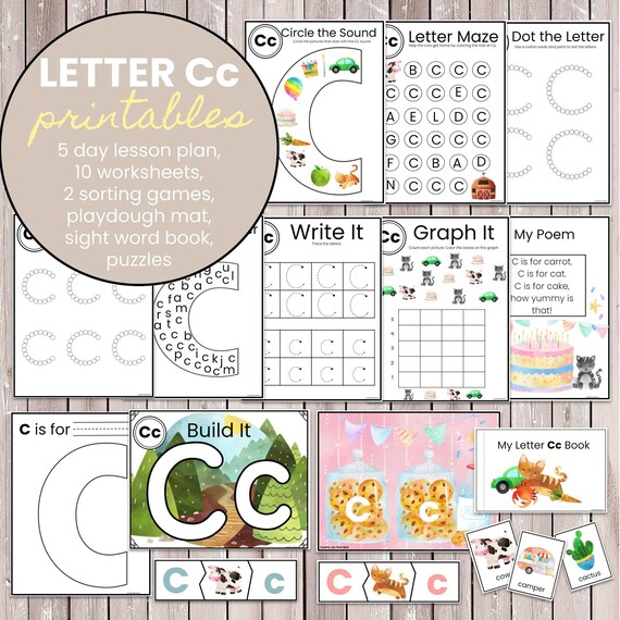 Letter C Alphabet Sounds Letter Identification Letter of - Etsy