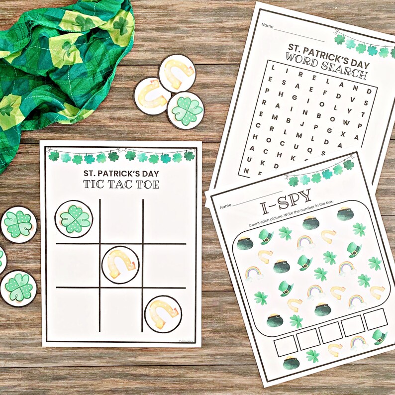 St. Patrick's Day Preschool Homeschool Printables | Printable Mini Unit ...