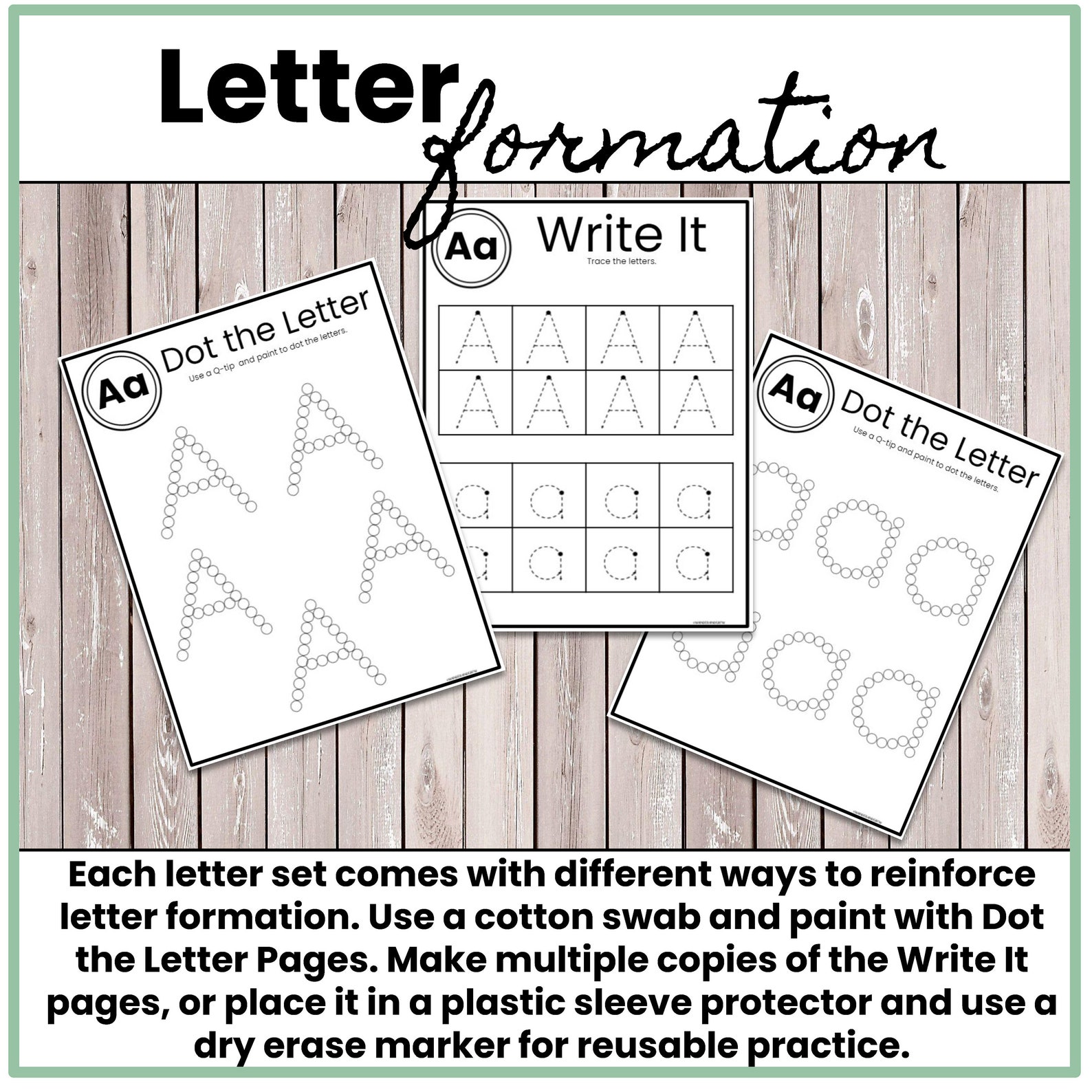 Letter A Activity Pack | Preschool Printable Worksheets (PDF) - Etsy