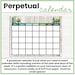 Perpetual Classroom Circle Time Printable Calendar Set Display, Nature ...