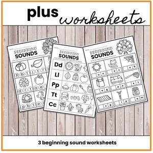 Thanksgiving Turkey Beginning Sound Letter Match Game | Preschool, Pre ...