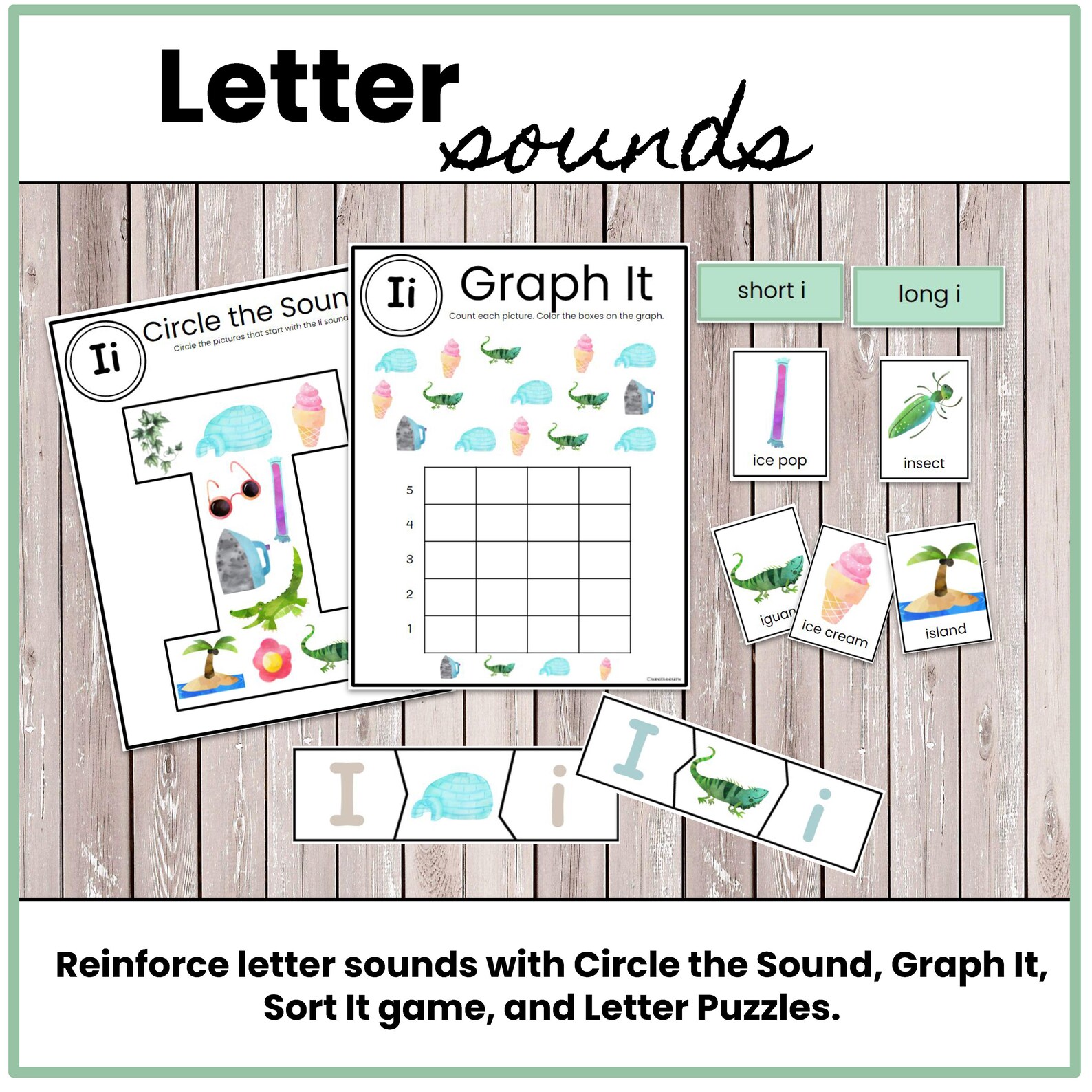 Letter I Preschool Curriculum Letter of the Week Lesson Plans and ...