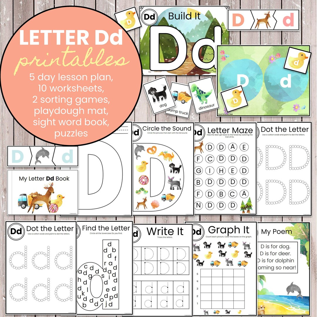 Letter D | Alphabet Sounds, Letter Practice Pack | Letter of the Week ...