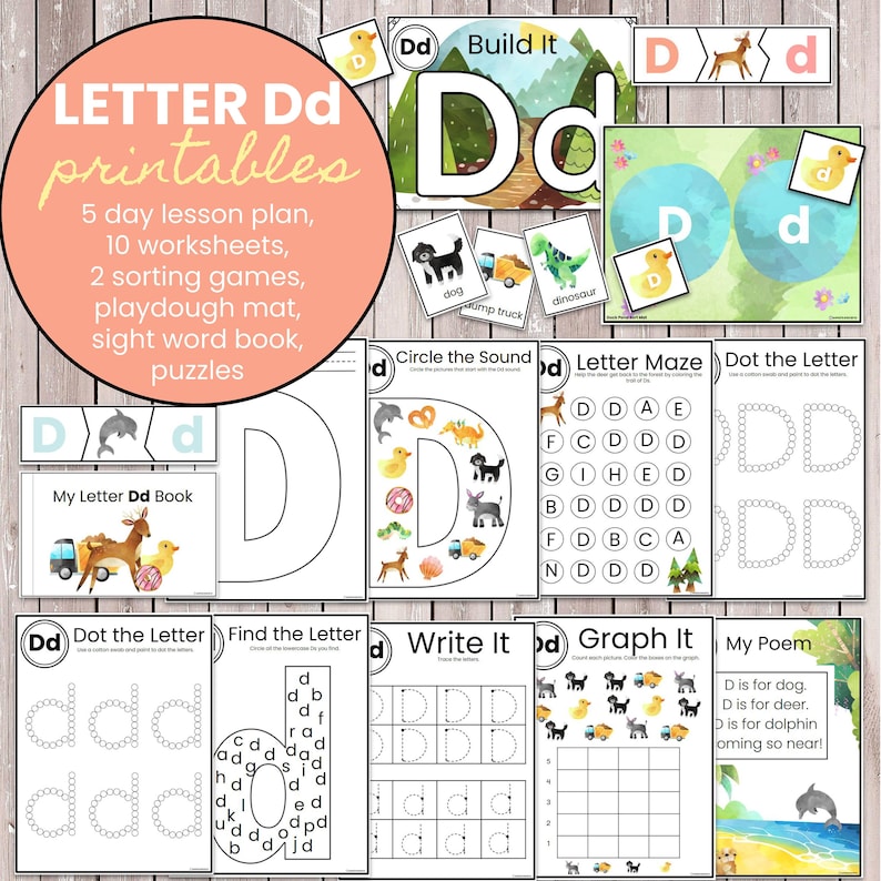 Letter D | Alphabet Sounds, Letter Practice Pack | Letter of the Week ...