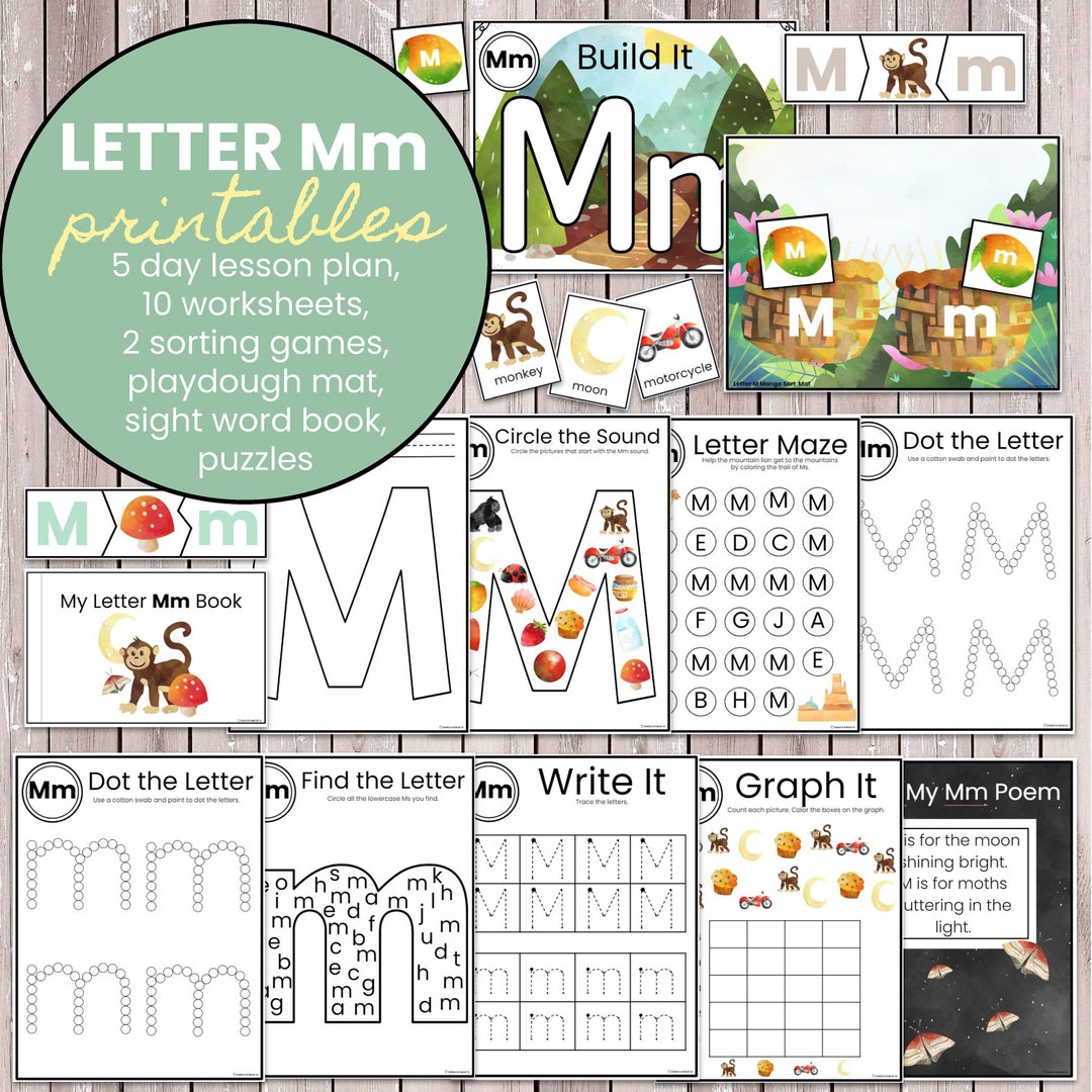 Letter M Preschool Books