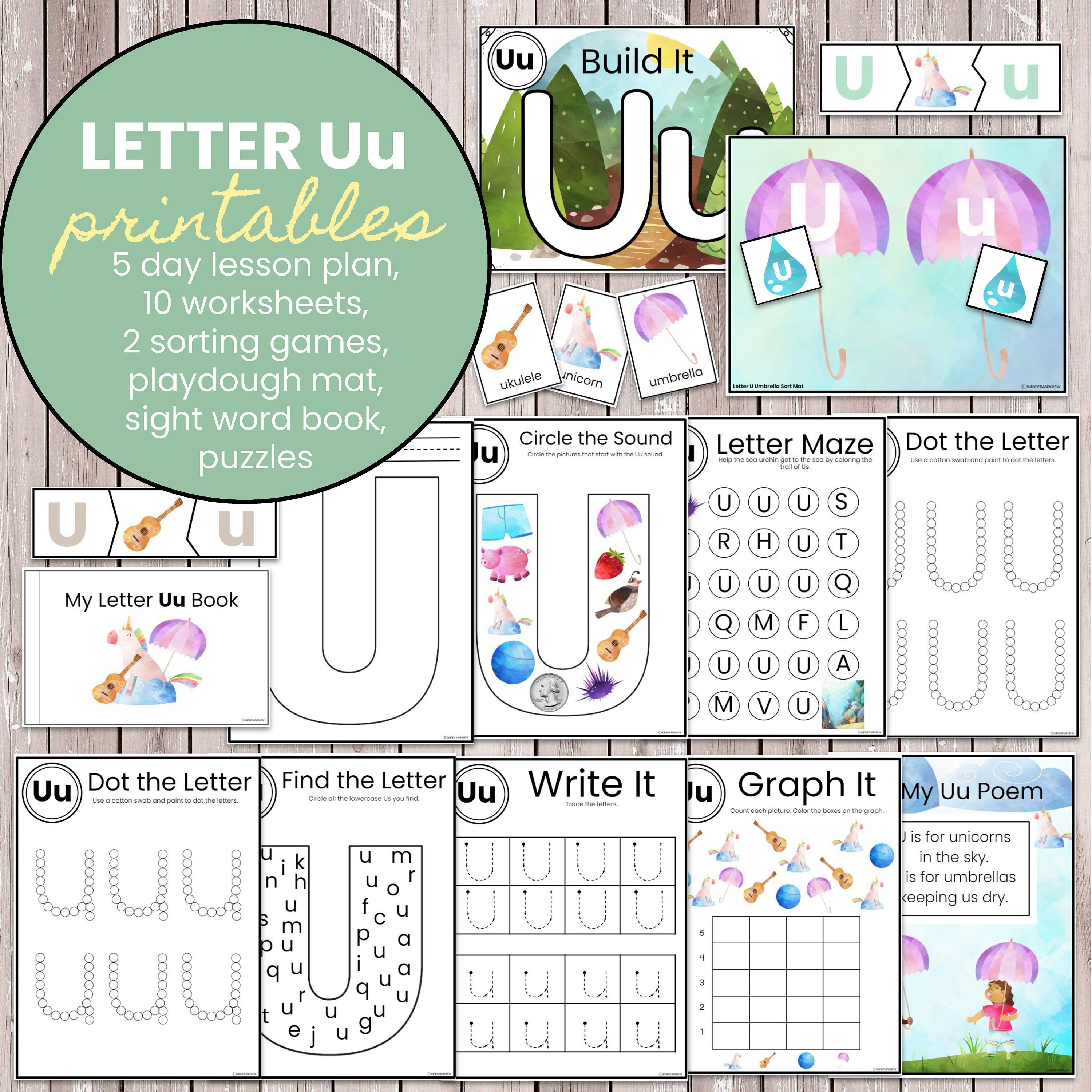 Letter U | Kindergarten, Preschool Printables, Homeschool Curriculum ...