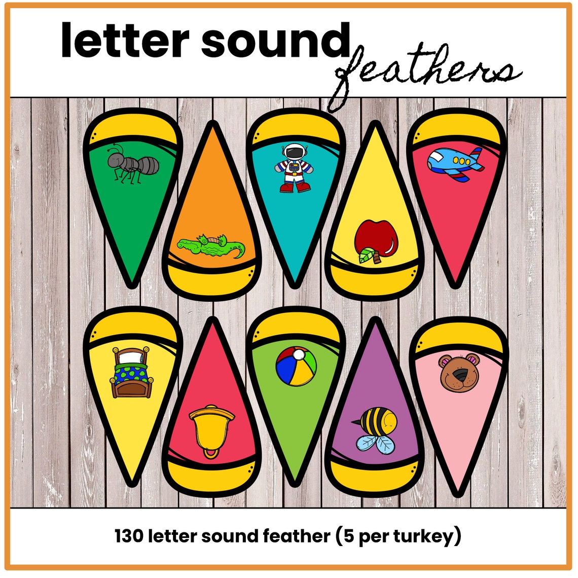 Thanksgiving Turkey Beginning Sound Letter Match Game | Preschool, Pre ...