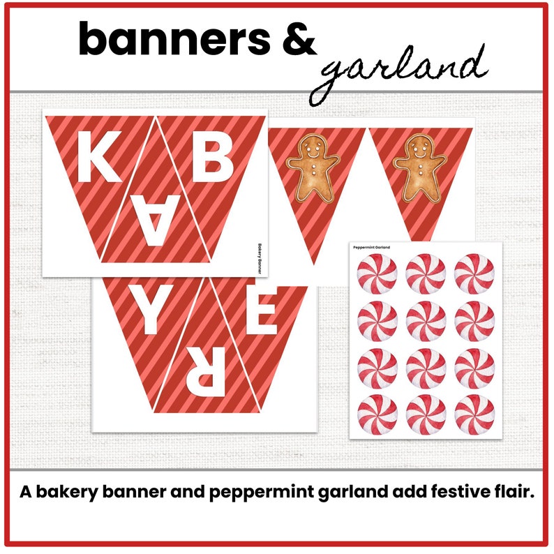 Gingerbread Bakery Dramatic Play Pretend Play Printables - Etsy