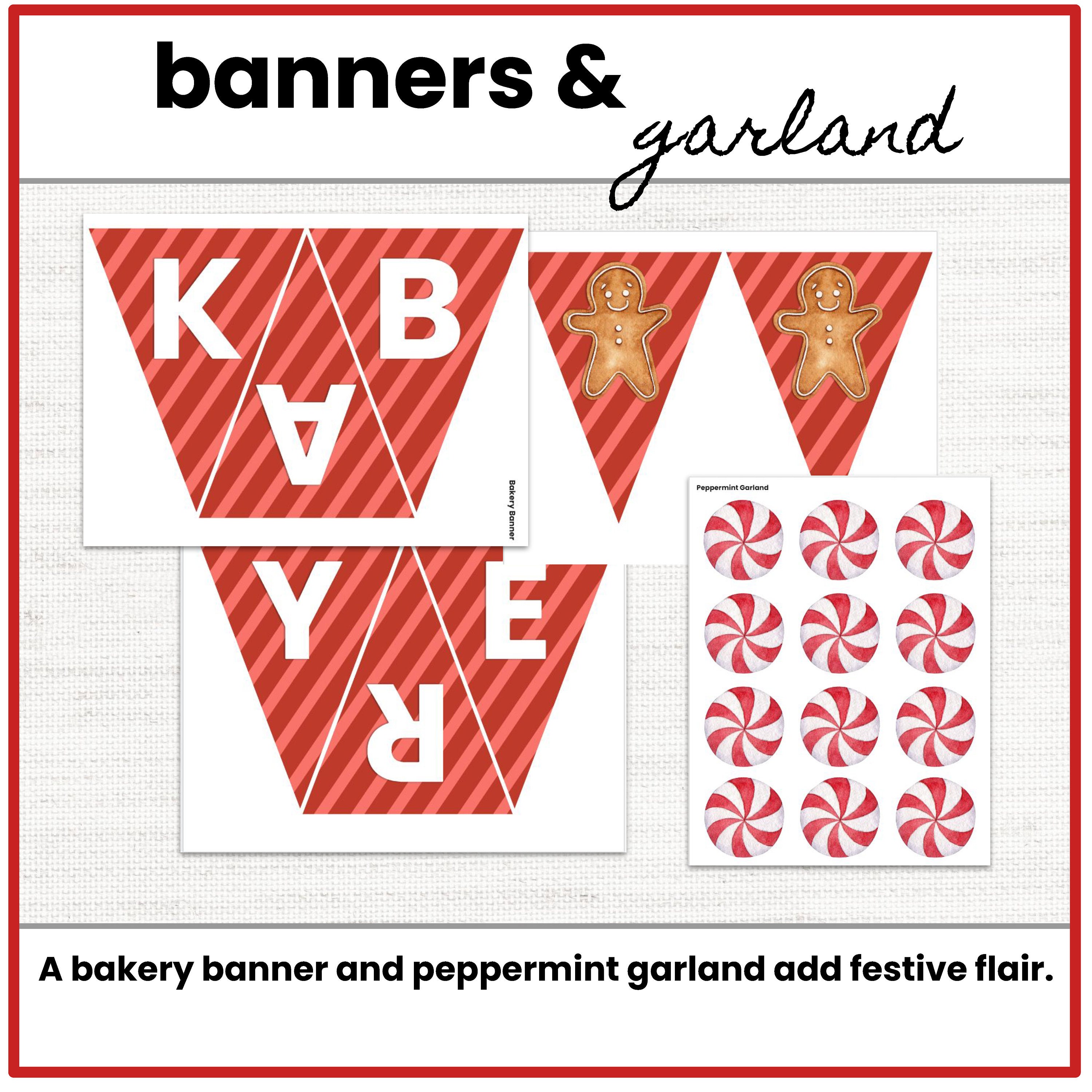 Gingerbread Bakery Dramatic Play, Pretend Play Printables | Christmas ...