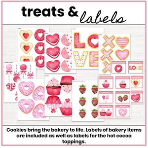 Valentine's Day Bakery Damatic Play | Pretend Play Printables | Hot ...