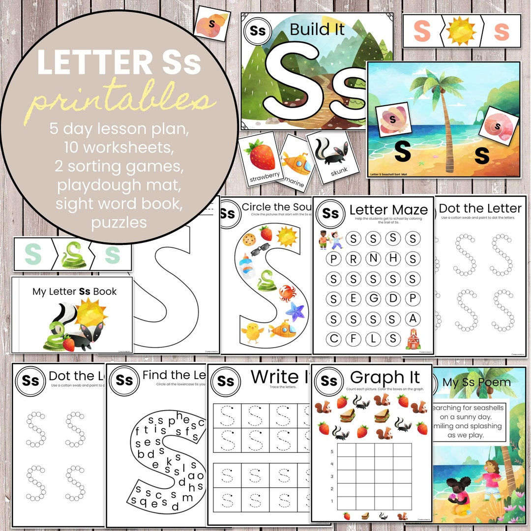 Letter S | Alphabet Sounds and Letter Practice Pack | Letter of the ...