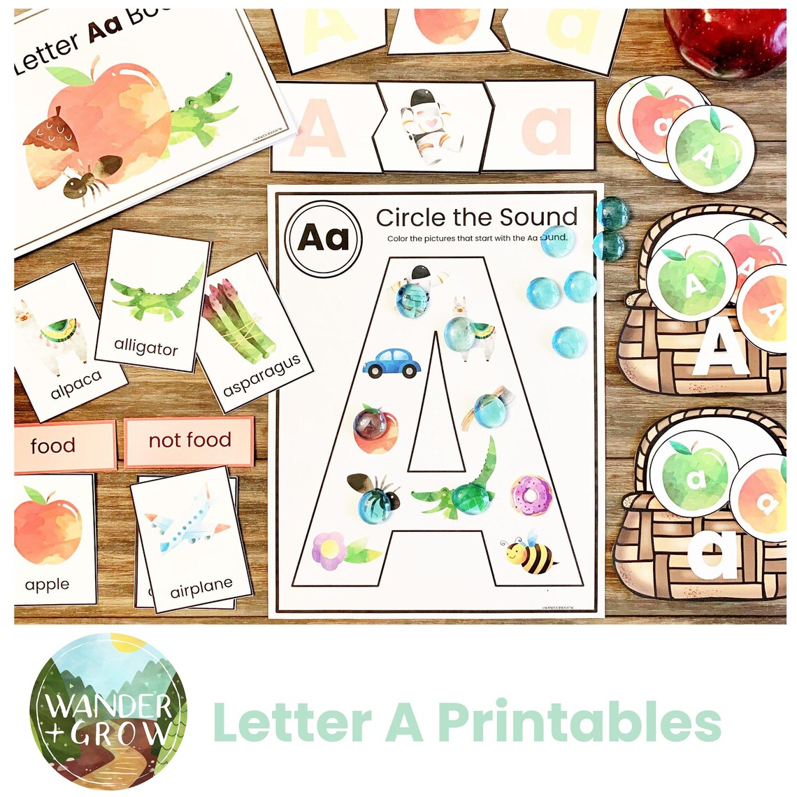 Letter A Alphabet Sounds and Letter Practice Pack Letter | Etsy
