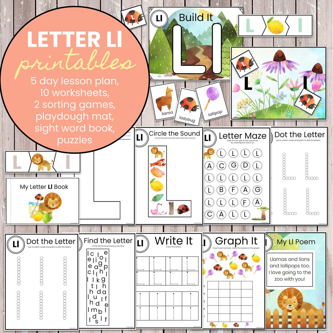 Letter L | Preschool, Pre-k, Kindergarten Homeschool Curriculum, Letter ...