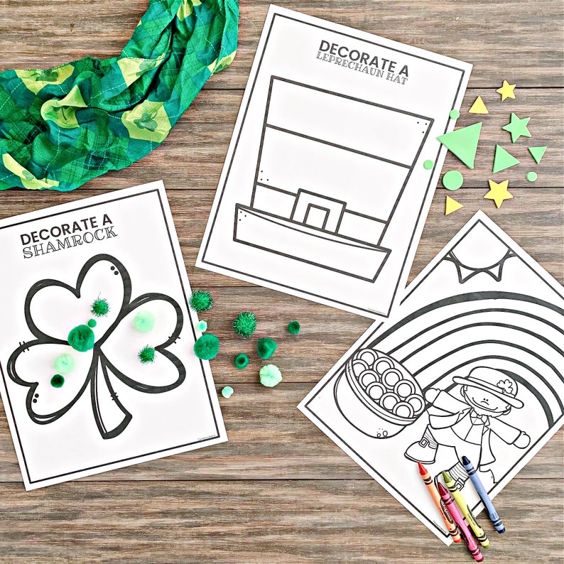 St. Patrick's Day Preschool Homeschool Printables | Printable Mini Unit ...