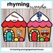 Christmas Gingerbread House Beginning Sound, Rhyming Word Matching ...