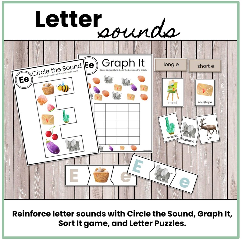 Letter E Homeschool Preschool Letter Worksheets Letter of the Week ...
