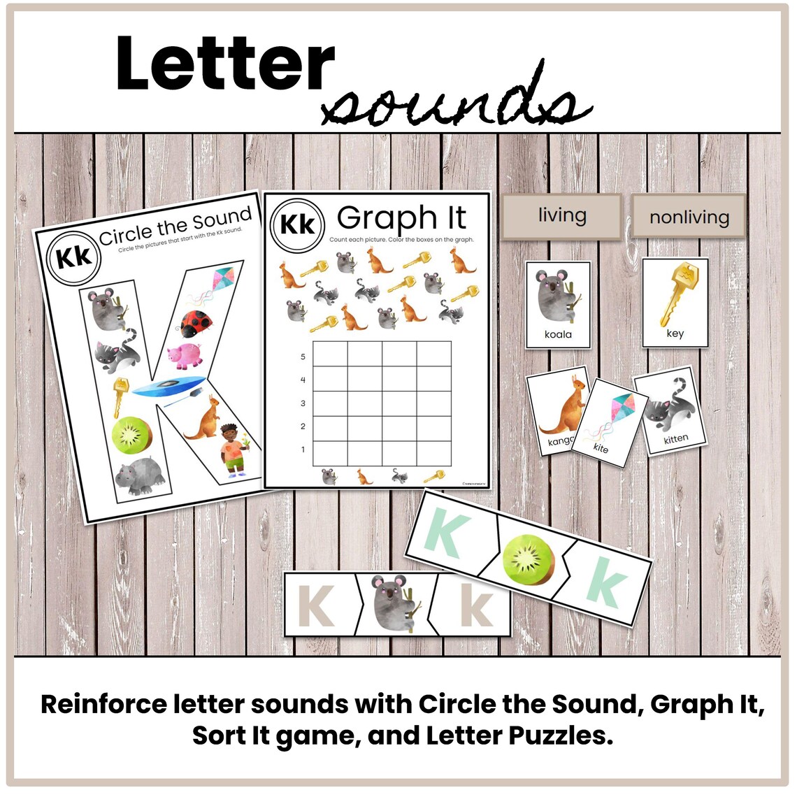 Letter of the Week, Letter K Preschool Printables, Homeschool ...