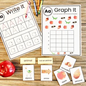 Letter A Alphabet Sounds and Letter Practice Pack Letter | Etsy