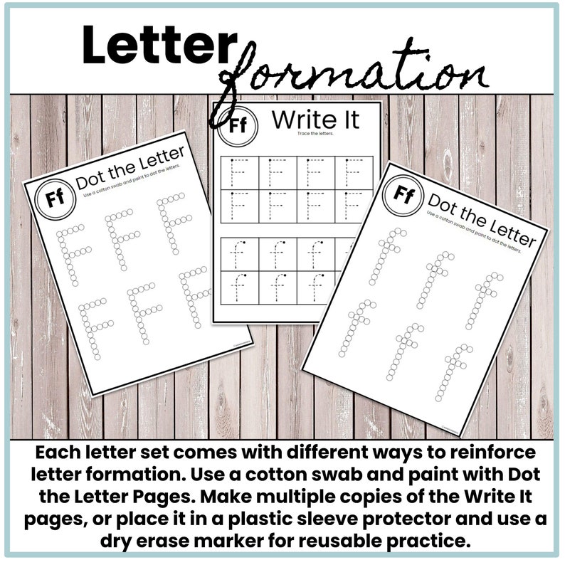 BUNDLE: Letters F G H I J Letter of the Week Preschool Homeschool ...