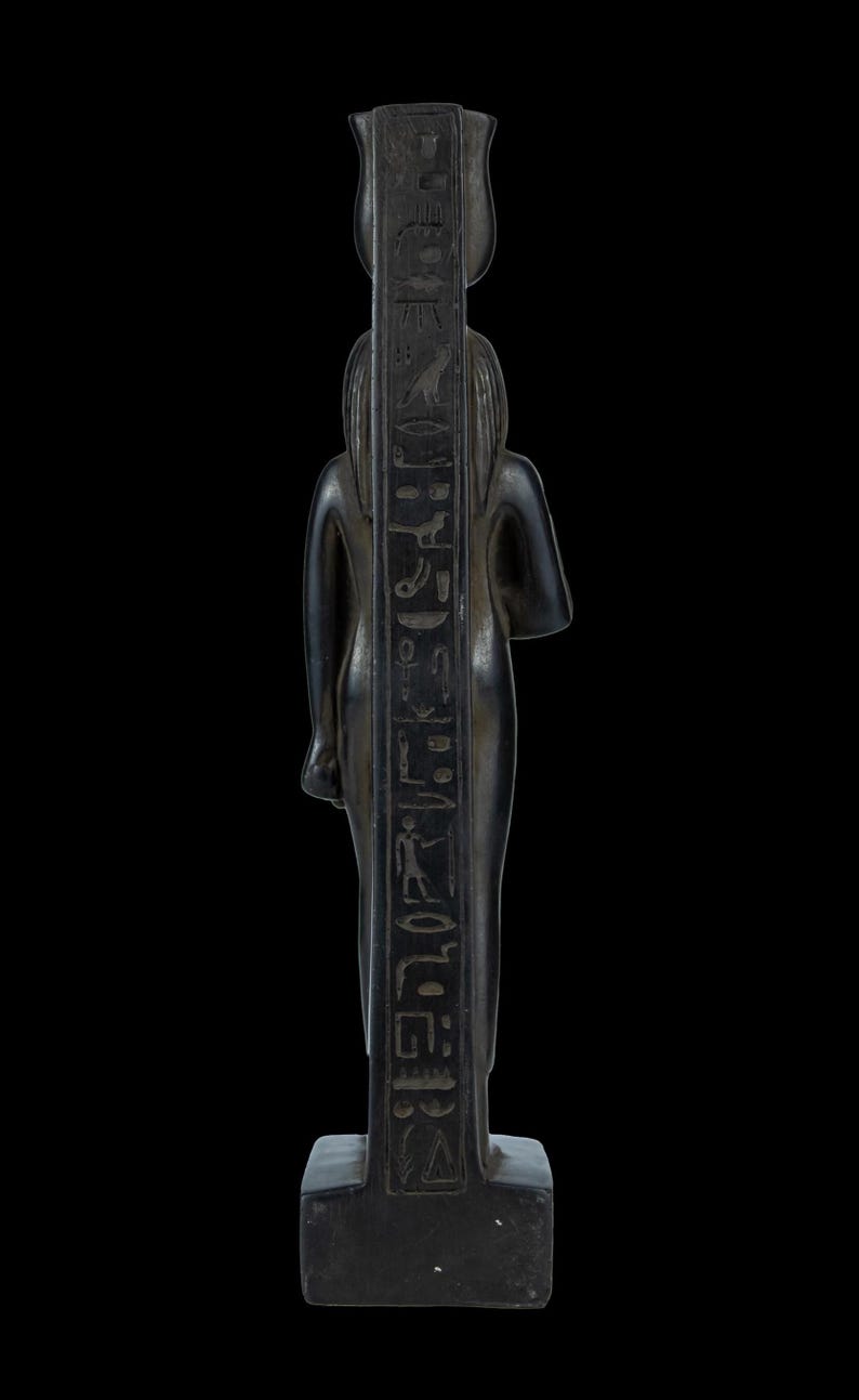 Hathor Statue: Ancient Egyptian Goddess of Love & Music - Etsy