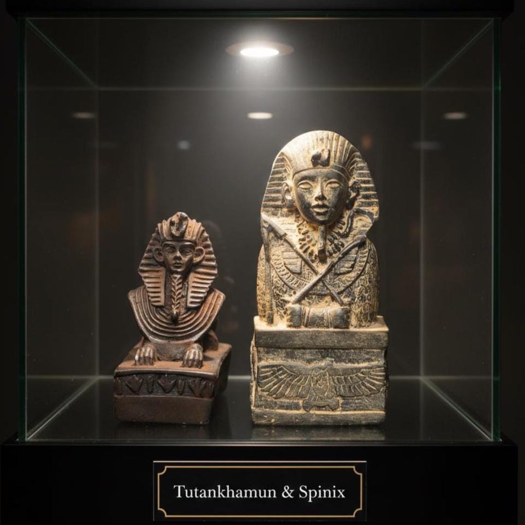 Ancient Egyptian Tutankhamun & Sphinx Set: Royal Power, Divine ...