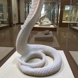 Ancient Egyptian Uraeus Serpent Statue: Sacred Cobra of Protection ...