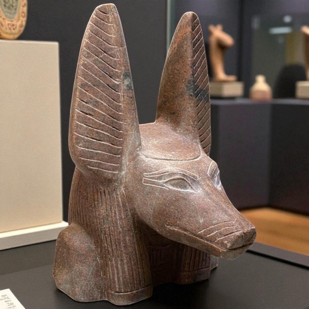 Ancient Egyptian Anubis Statue: Guardian of the Afterlife and Master of ...