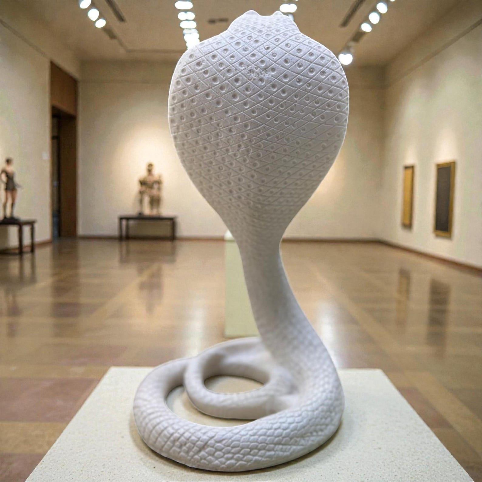 Ancient Egyptian Uraeus Serpent Statue: Sacred Cobra of Protection ...