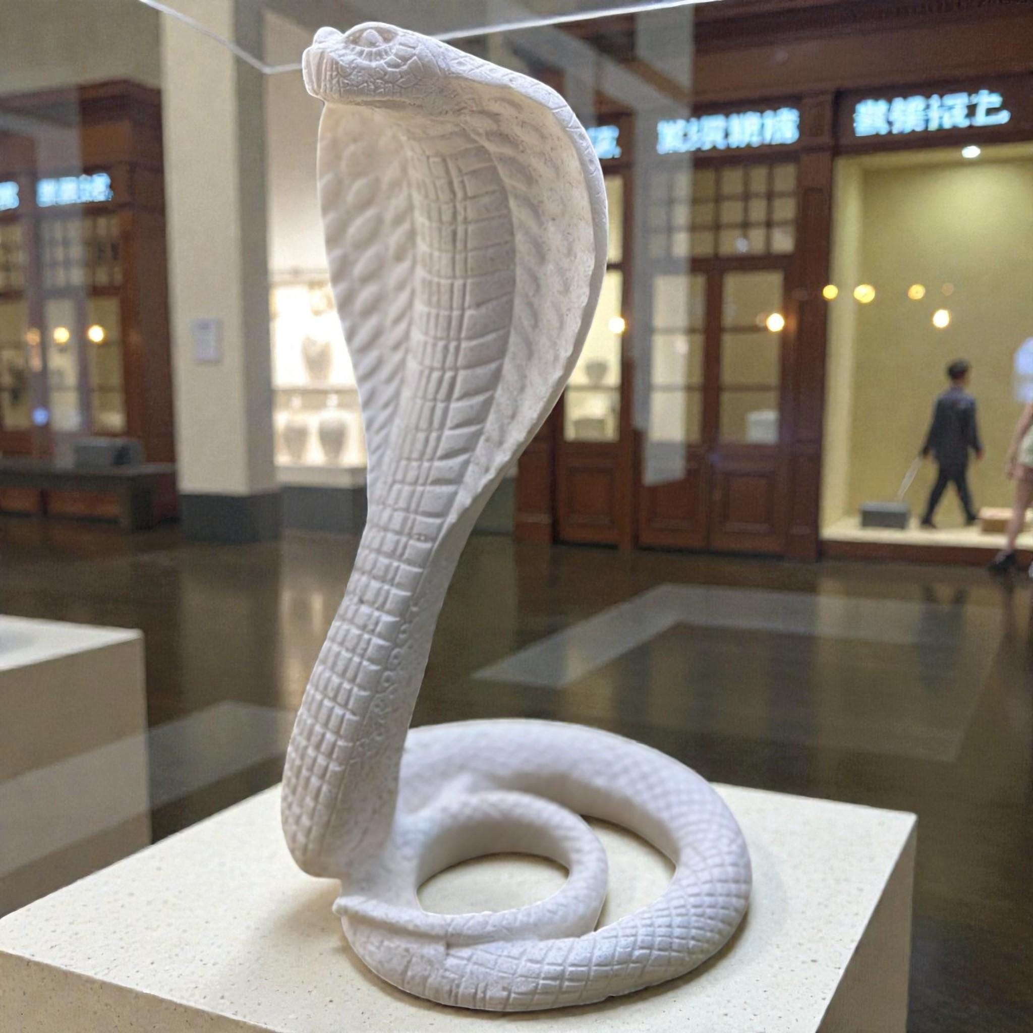 Ancient Egyptian Uraeus Serpent Statue: Sacred Cobra of Protection ...